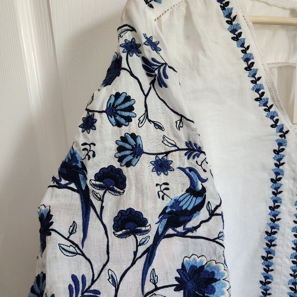 Sundance | Tops | Nwt Sundance Chinoiserie Embroidered Blouse Petite ...